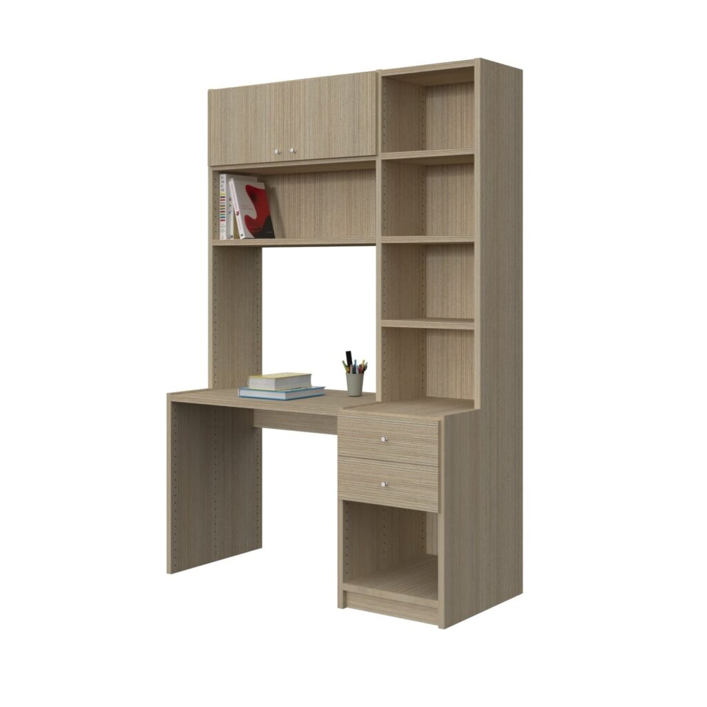 Βιβλιοθήκη με γραφείο ράφια και συρτάρια - Box-Home • Έπιπλο - Κουζίνα ...